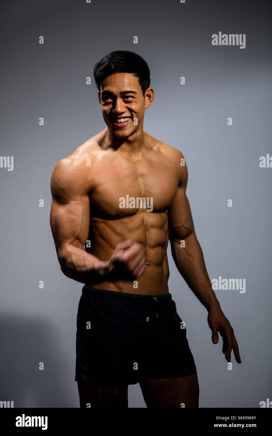 Man Pecs Muscles High Resolution Stock Photography and Images - Alamy