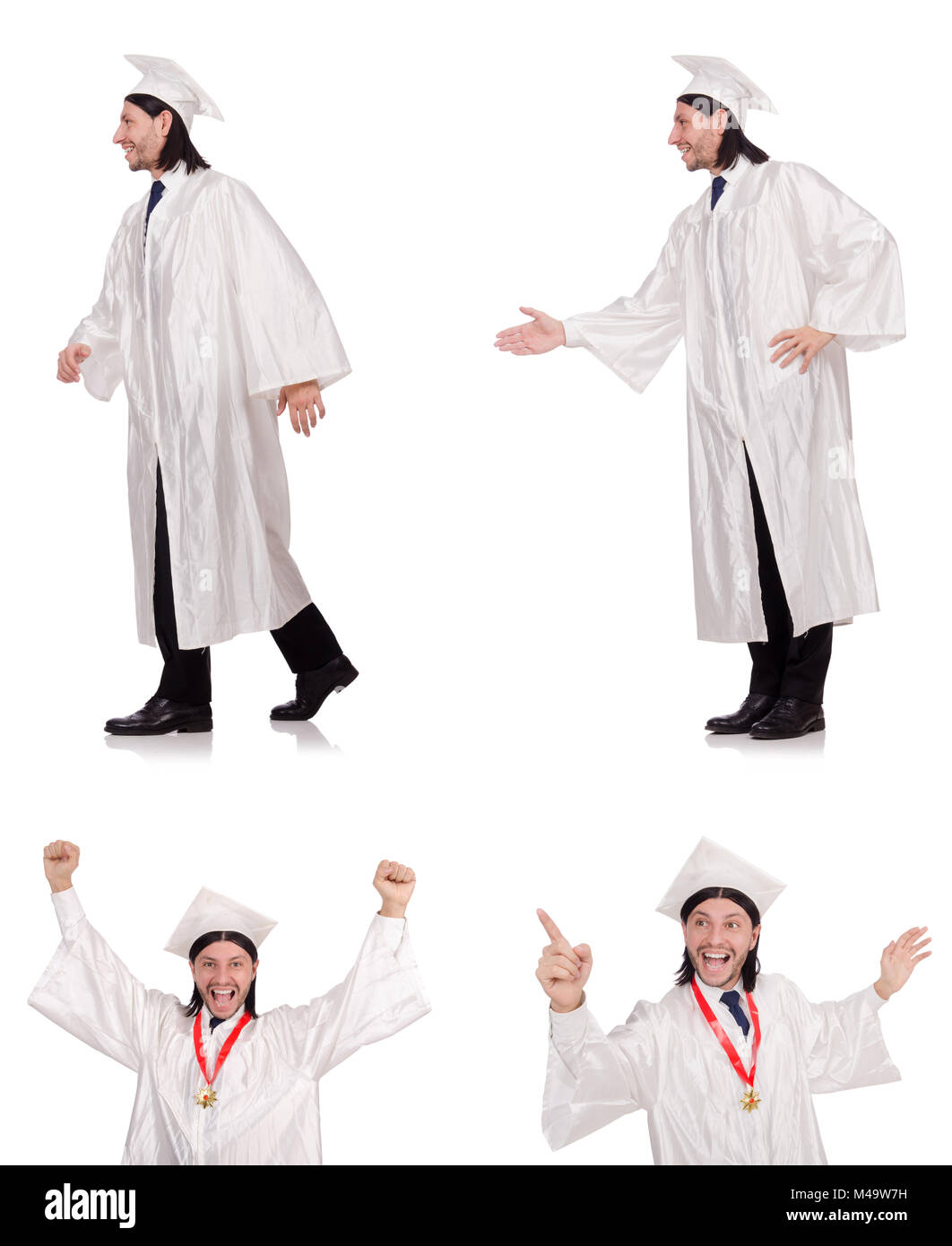 Young man ready for university graduation Stock Photo - Alamy
