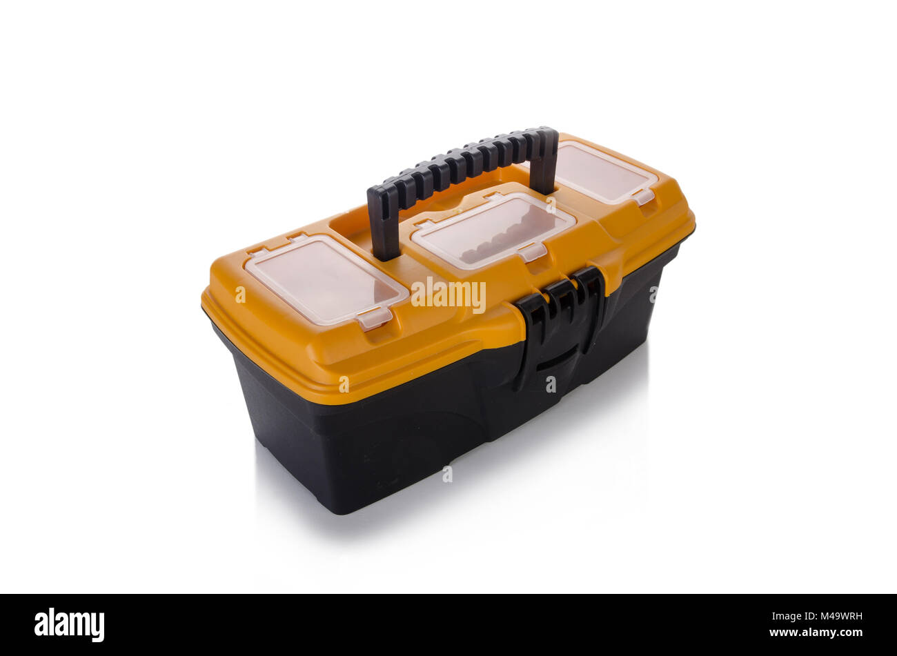 Toolkit box isolated on the white background Stock Photo - Alamy