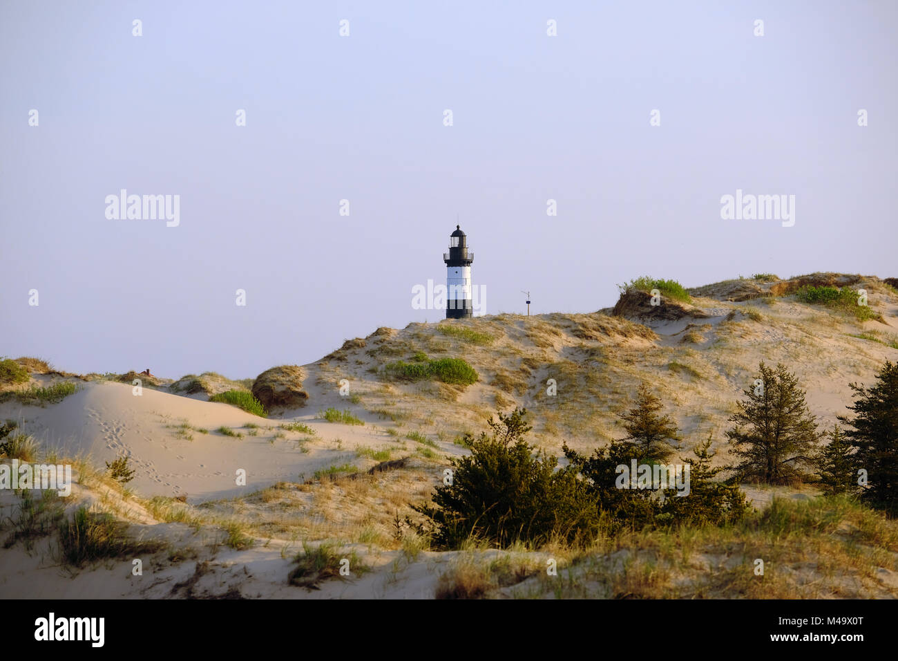 Big Sable Point Lighthouse in dunes, built in 1867 Stock Photo - Alamy