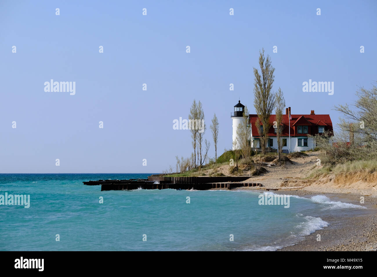 Point Betsie Lighthouse, built in 1858 Stock Photo - Alamy