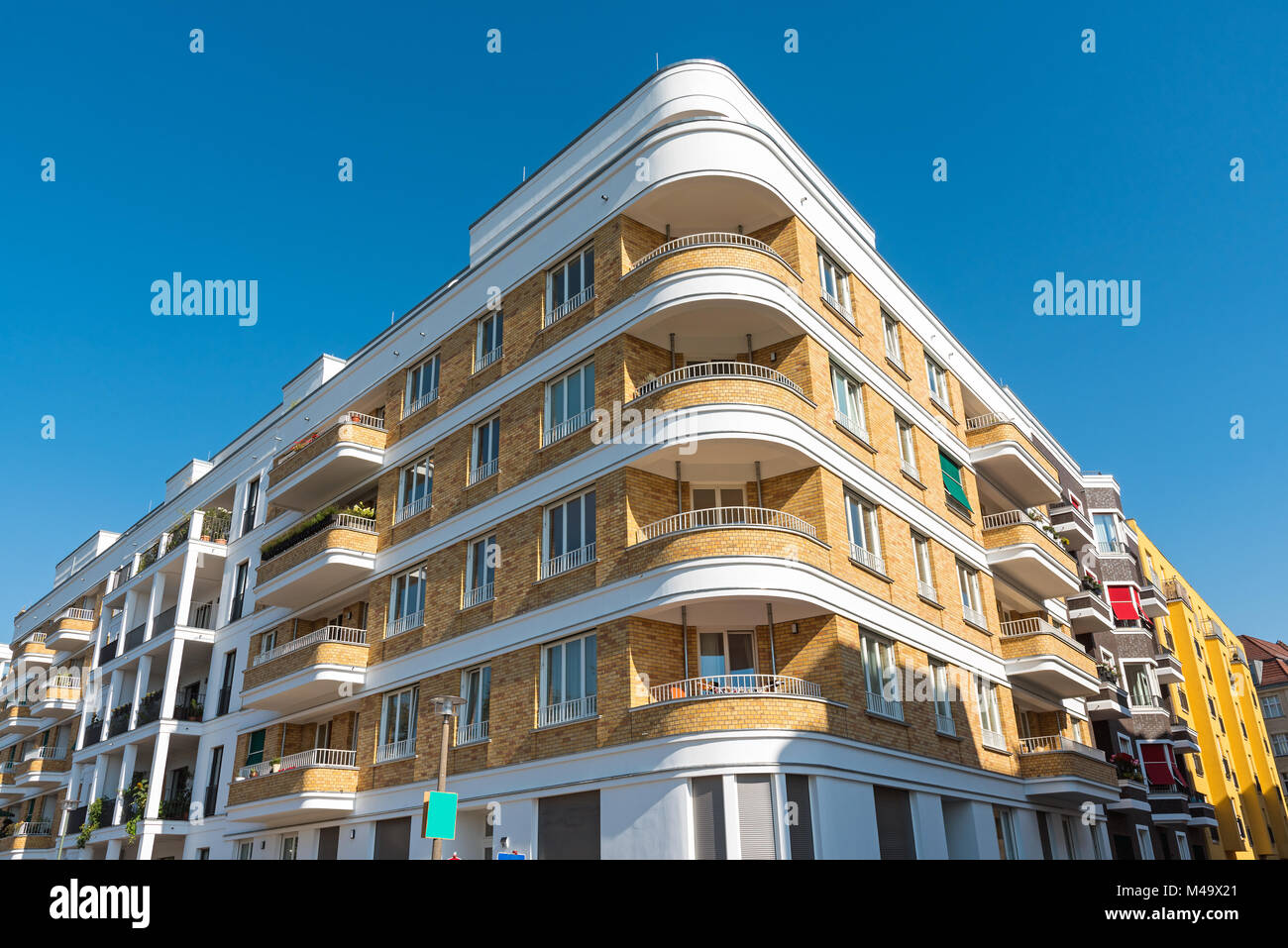 Modern apartment block seen in Berlin, Germany Stock Photo - Alamy