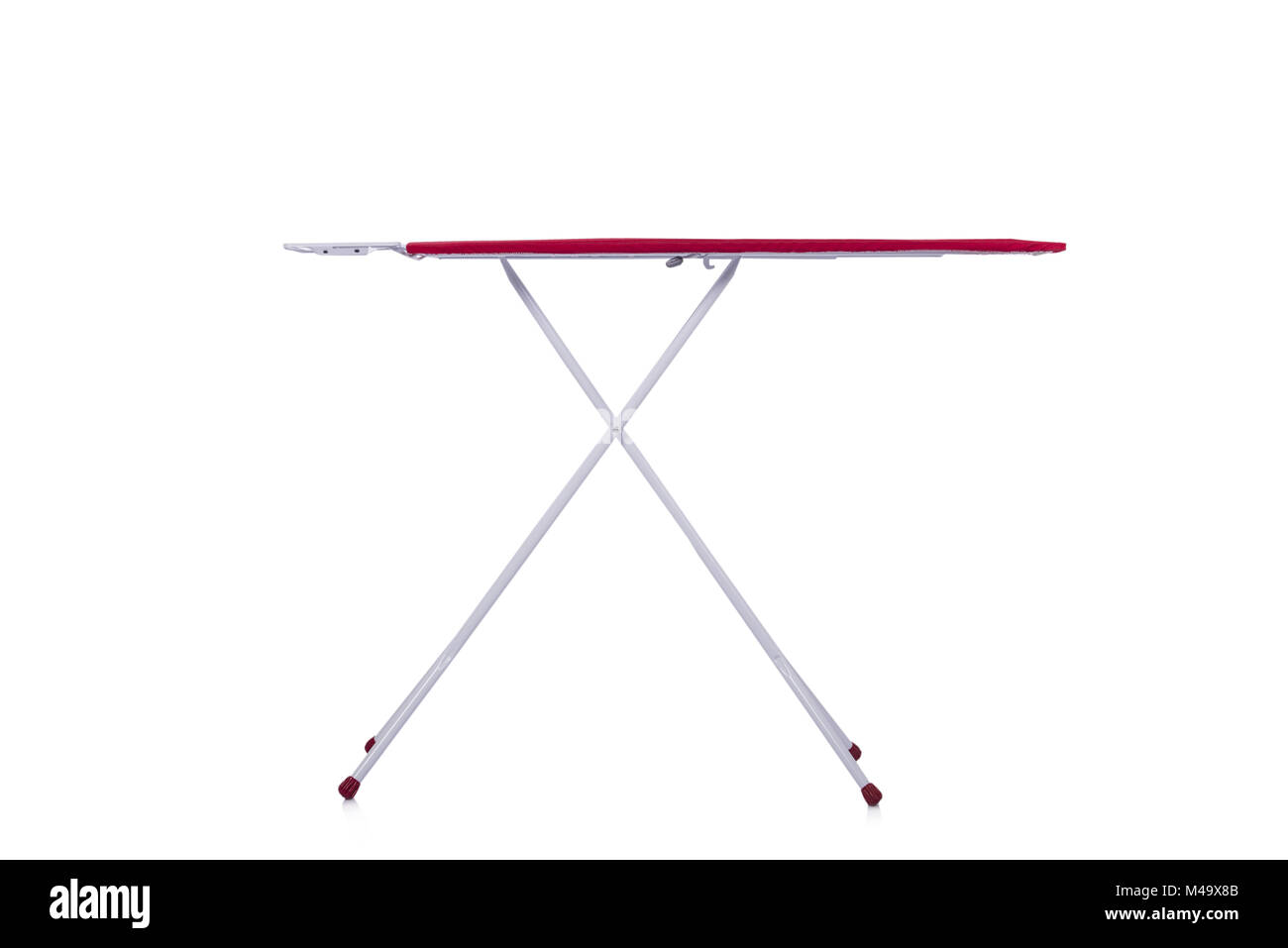 Red ironing board isolated on white background Stock Photo - Alamy