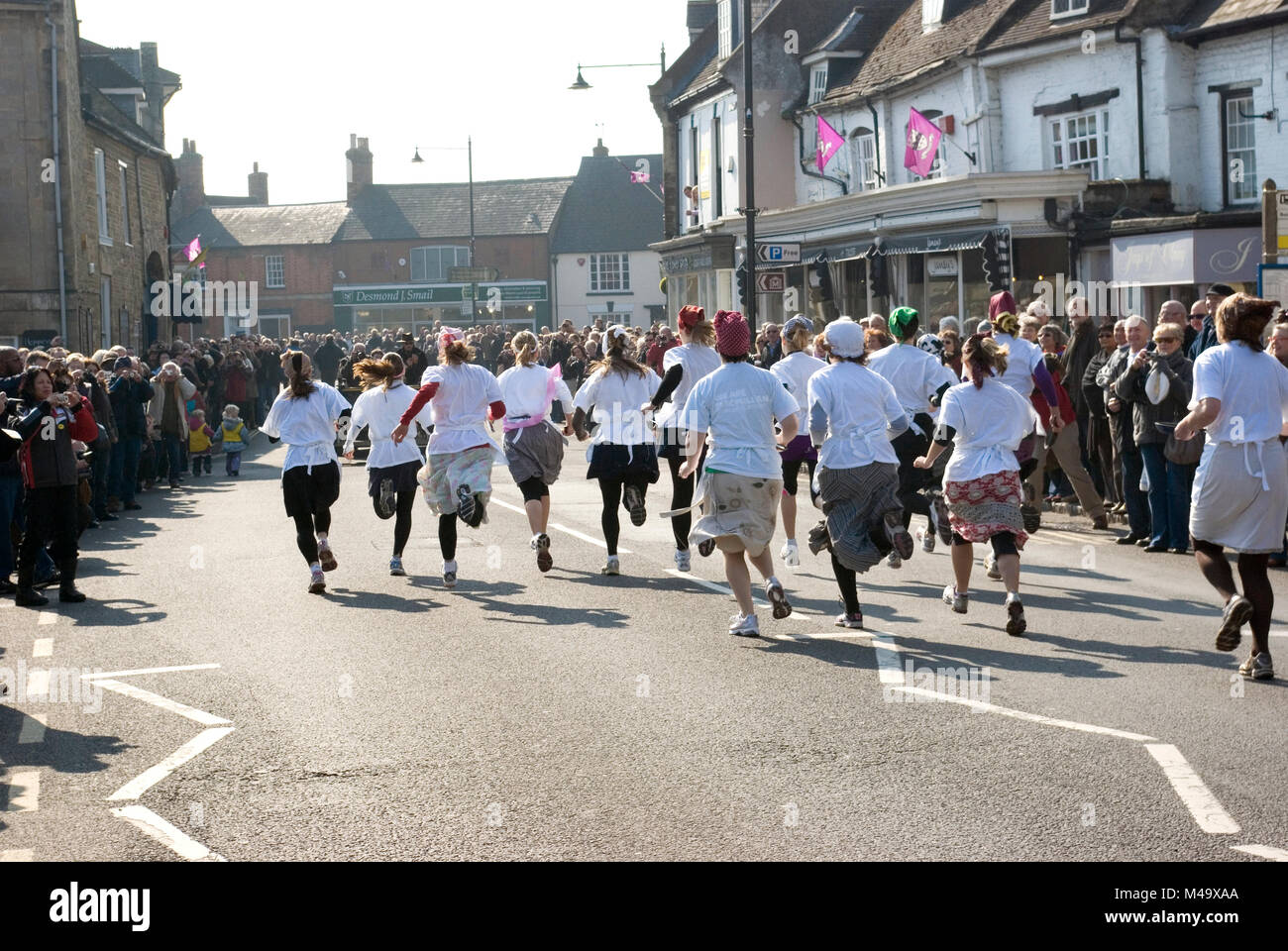 Shrove pancake day race hi-res stock photography and images - Alamy