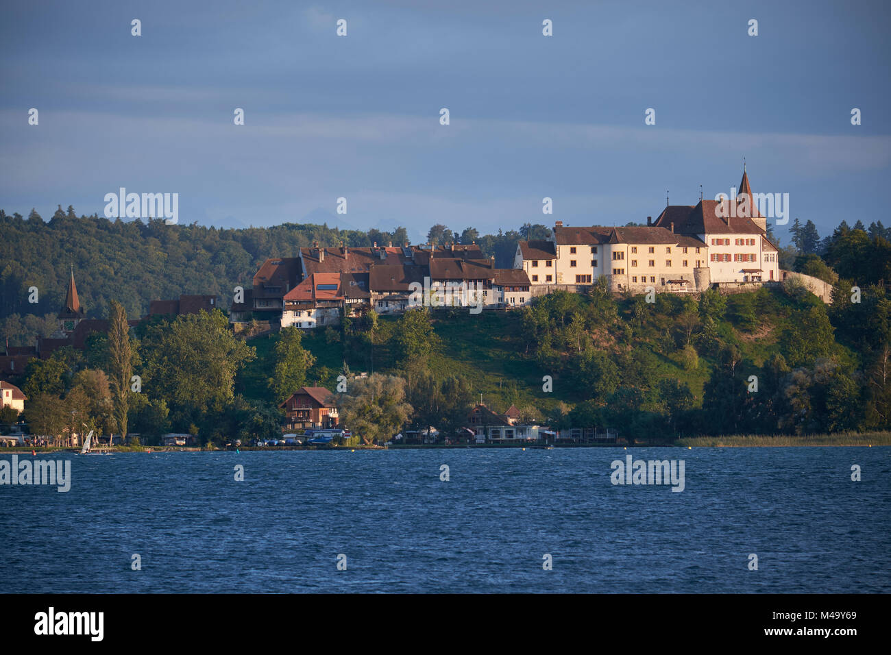 Ligerz, Switzerland, lake of Biel Stock Photo - Alamy