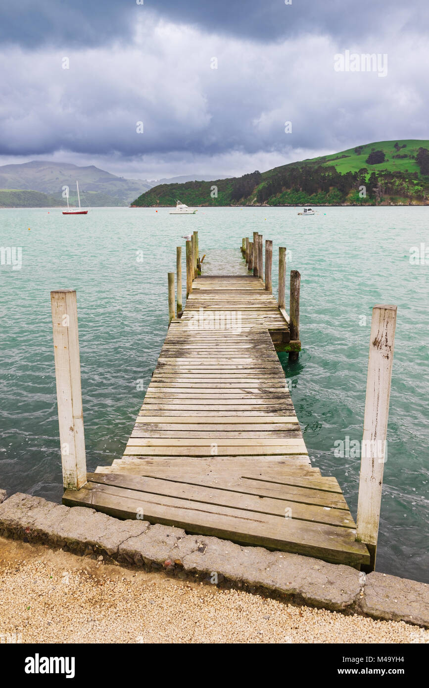 old wooden jetty Stock Photo - Alamy