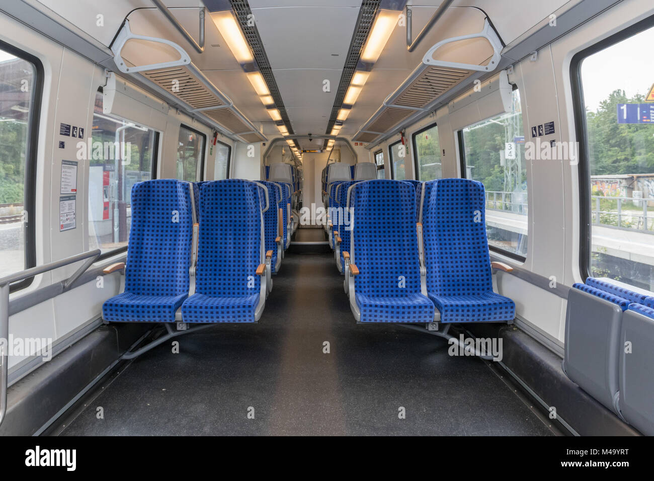Modern trains for local transport in Central Germany Stock Photo - Alamy