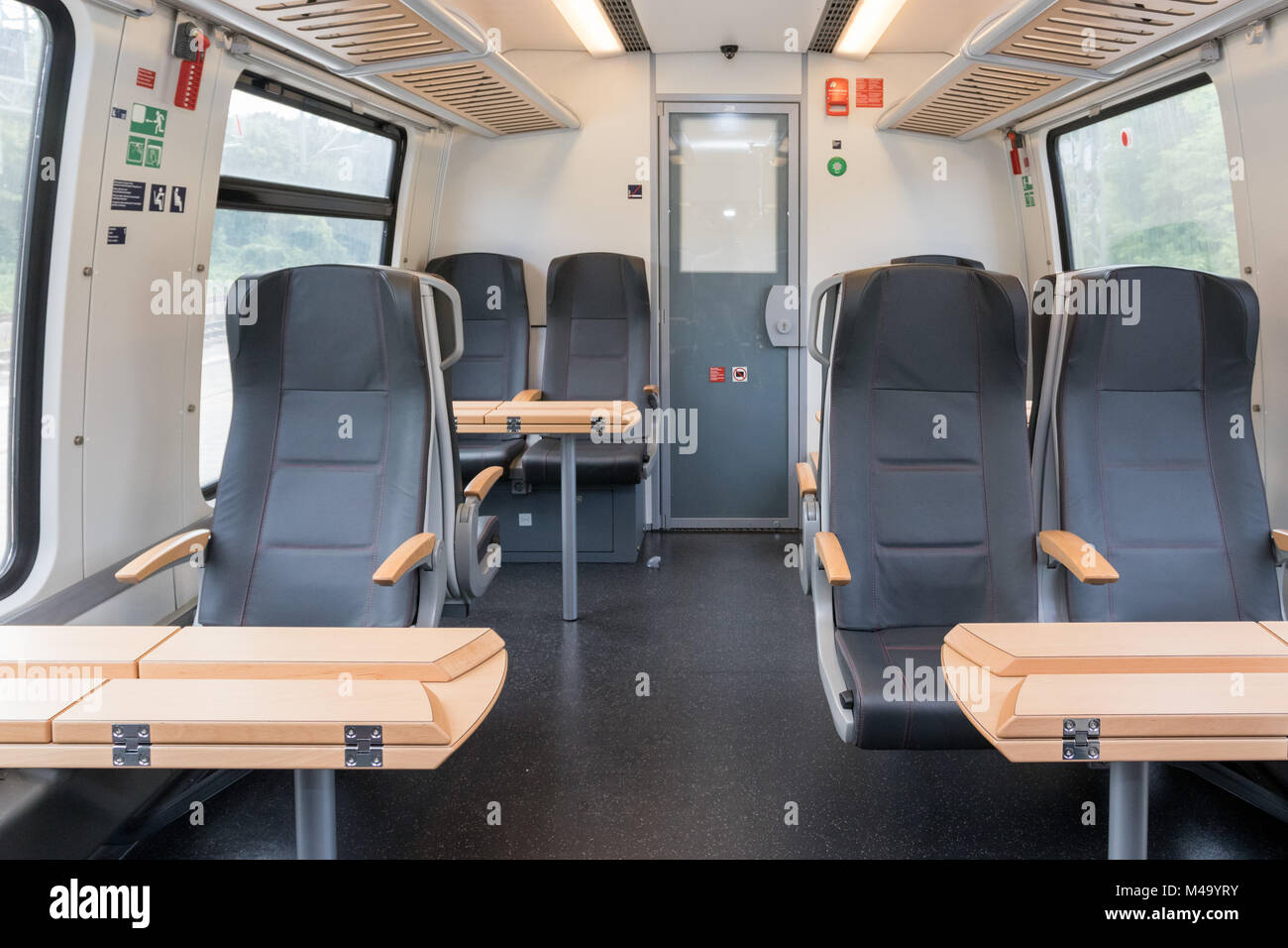 Modern trains for local transport in Central Germany Stock Photo - Alamy