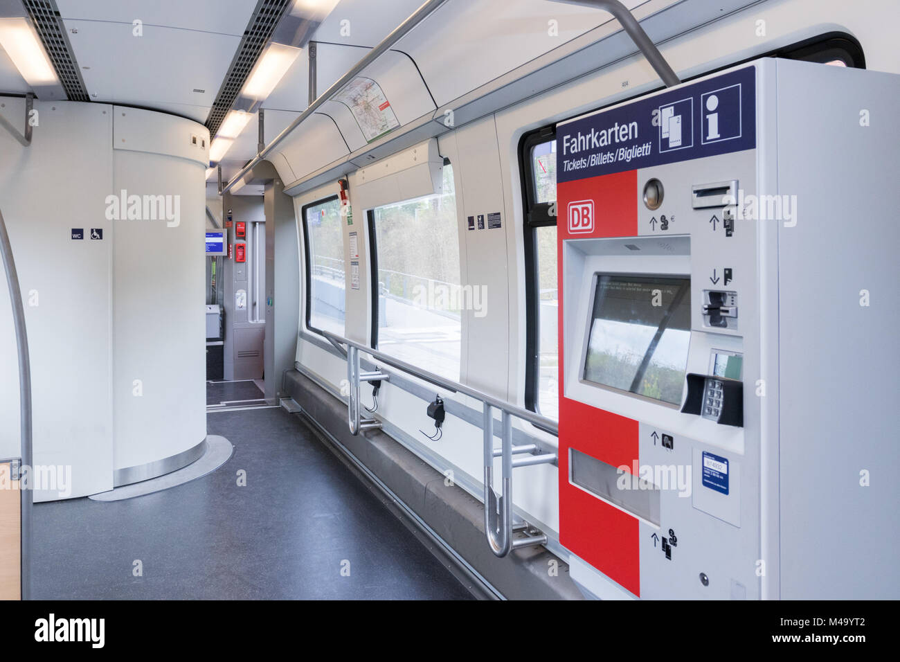 Modern trains for local transport in Central Germany Stock Photo - Alamy