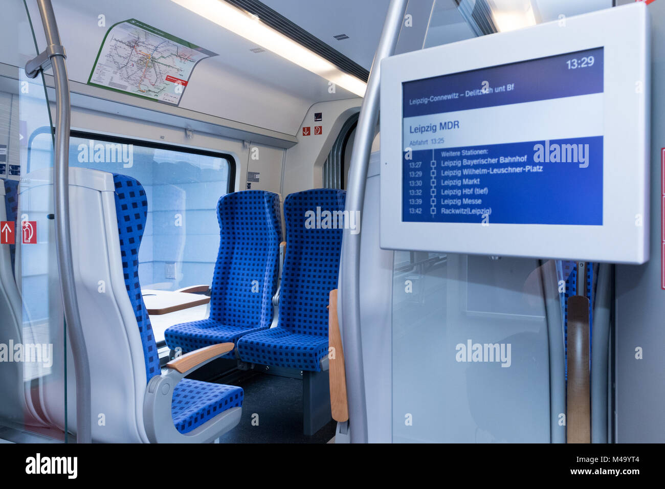 Modern trains for local transport in Central Germany Stock Photo - Alamy
