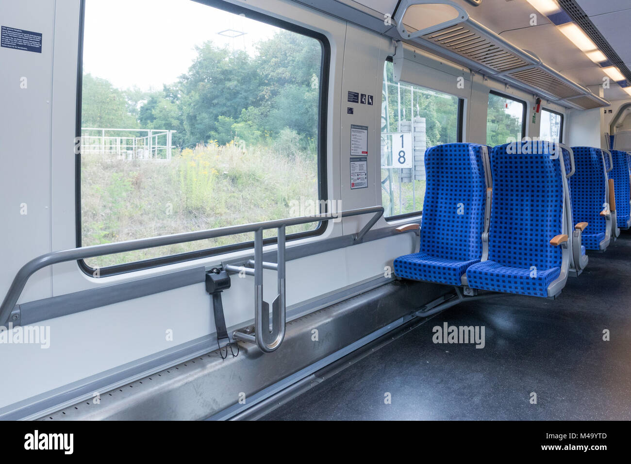 Modern trains for local transport in Central Germany Stock Photo - Alamy