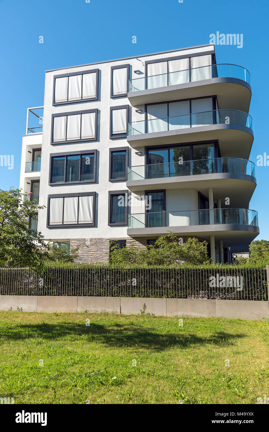 Modern apartment building seen in Berlin, Germany Stock Photo - Alamy