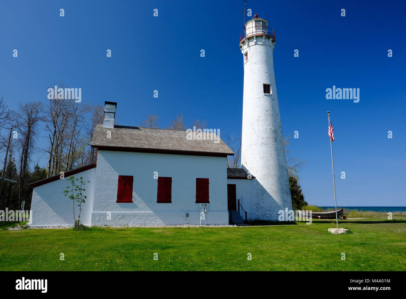 Sturgeon Point Lighthouse, built in 1869 Stock Photo - Alamy