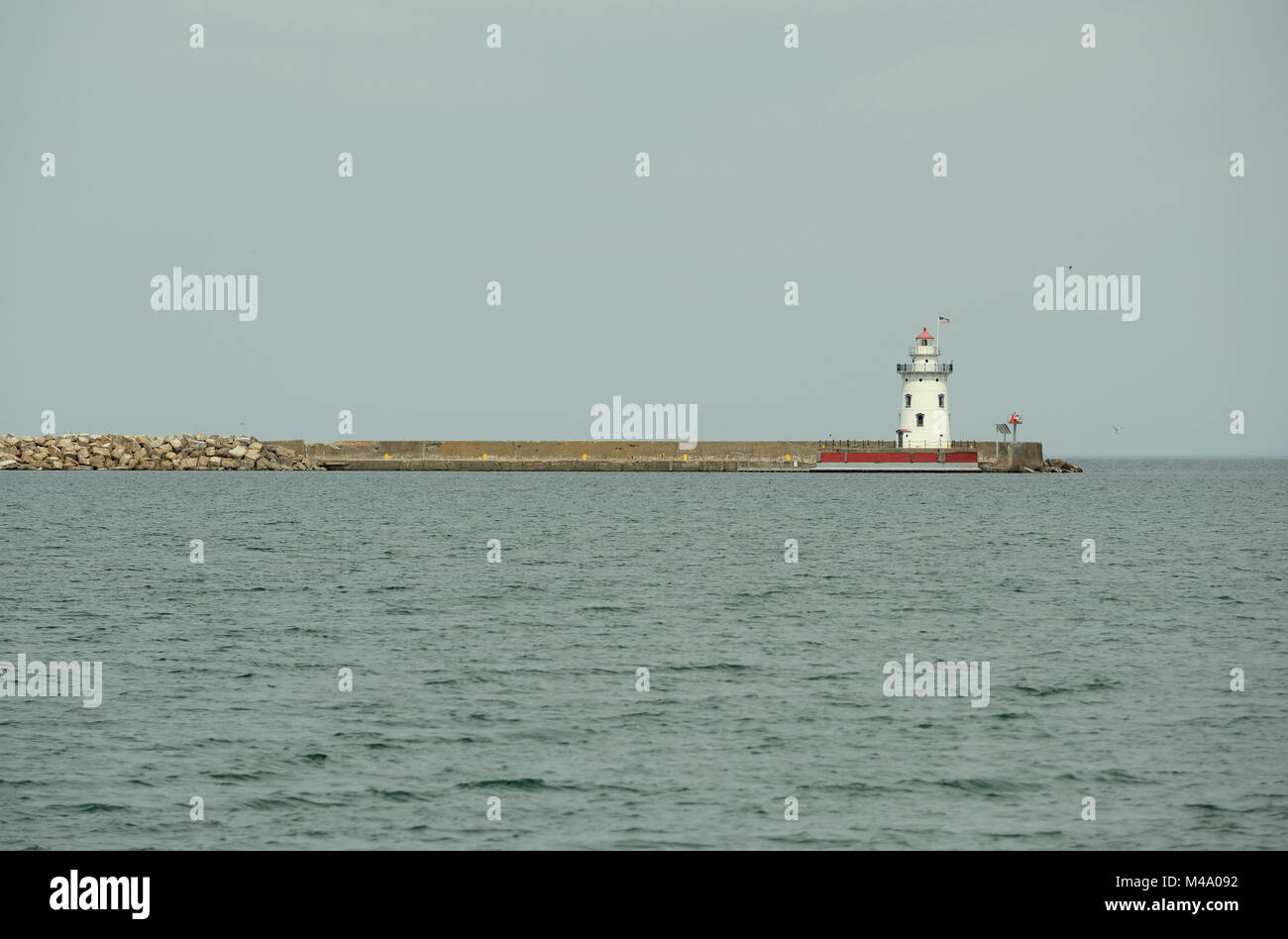 Harbor Beach Lighthouse, built in 1858 Stock Photo - Alamy