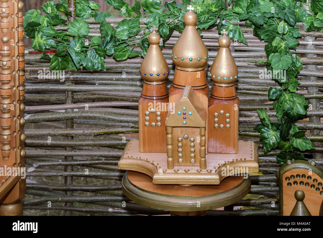The layout of the ancient Church, made of wood Stock Photo - Alamy