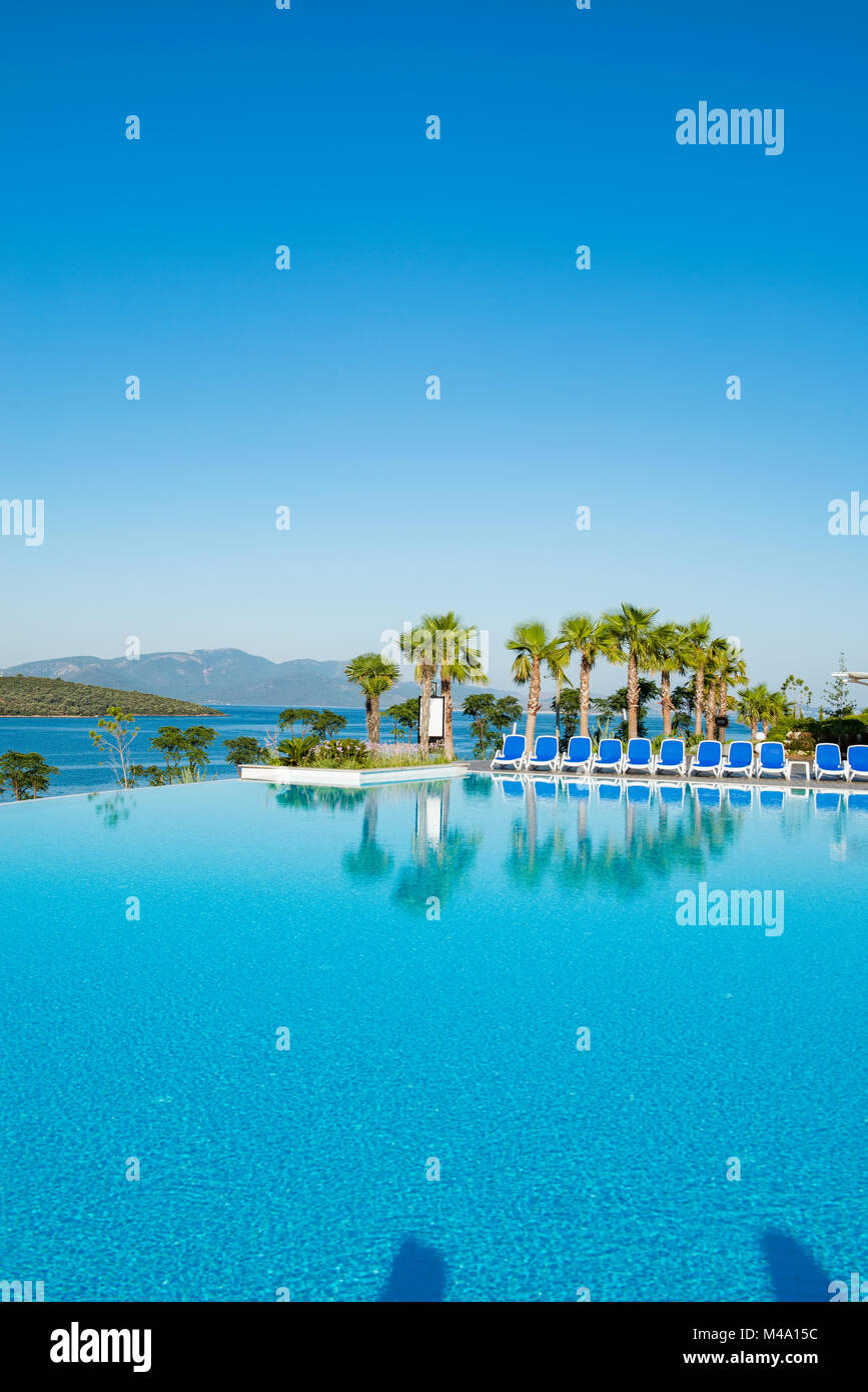 Nice swimming pool outdoors on bright summer day Stock Photo - Alamy