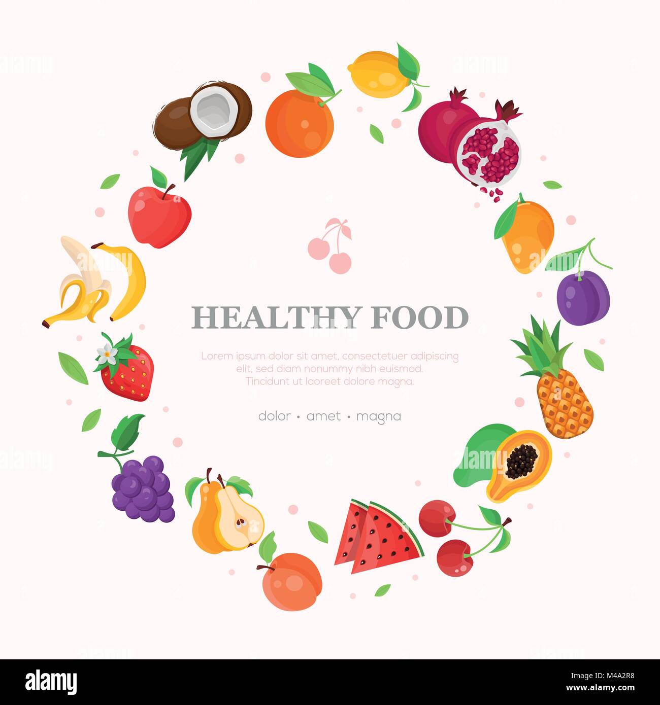 Healthy food - modern colorful vector illustration Stock Vector Image ...