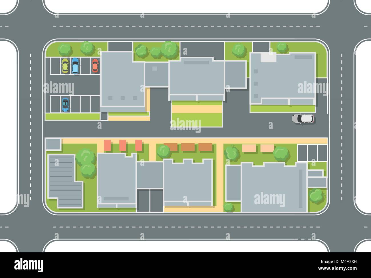 Building plan top view vector hi-res stock photography and images - Alamy