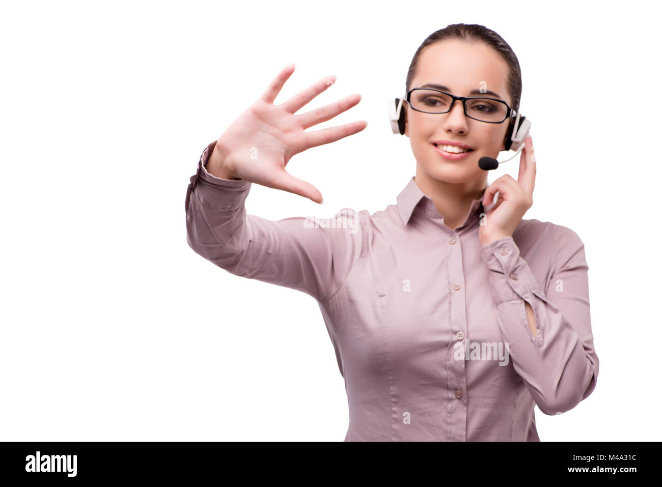 Virtual help desk Cut Out Stock Images & Pictures - Alamy