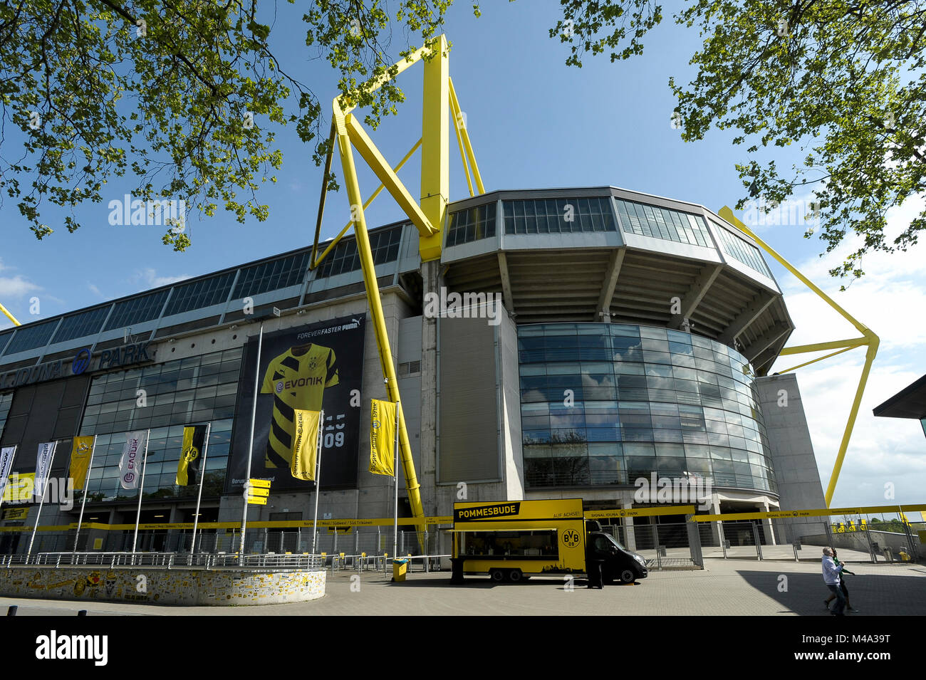 Signal Iduna Park, home of Borussia Dortmund football club, in Dortmund ...