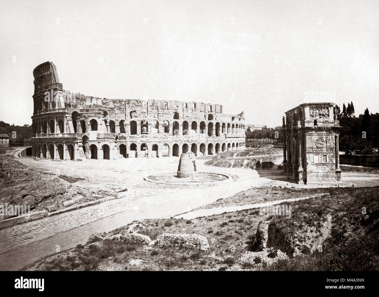 Roman colosseum 19th century hi-res stock photography and images - Alamy