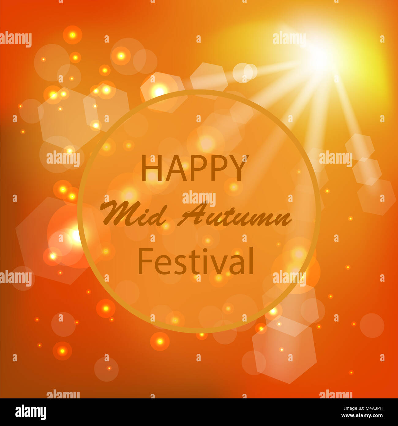 Happy Mid Autumn Sun Backgound Stock Photo - Alamy