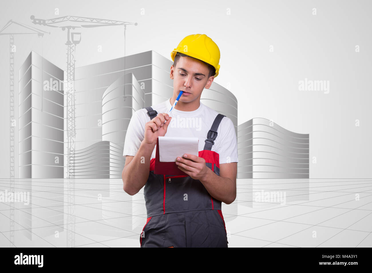 Construction worker taking notes hi-res stock photography and images ...