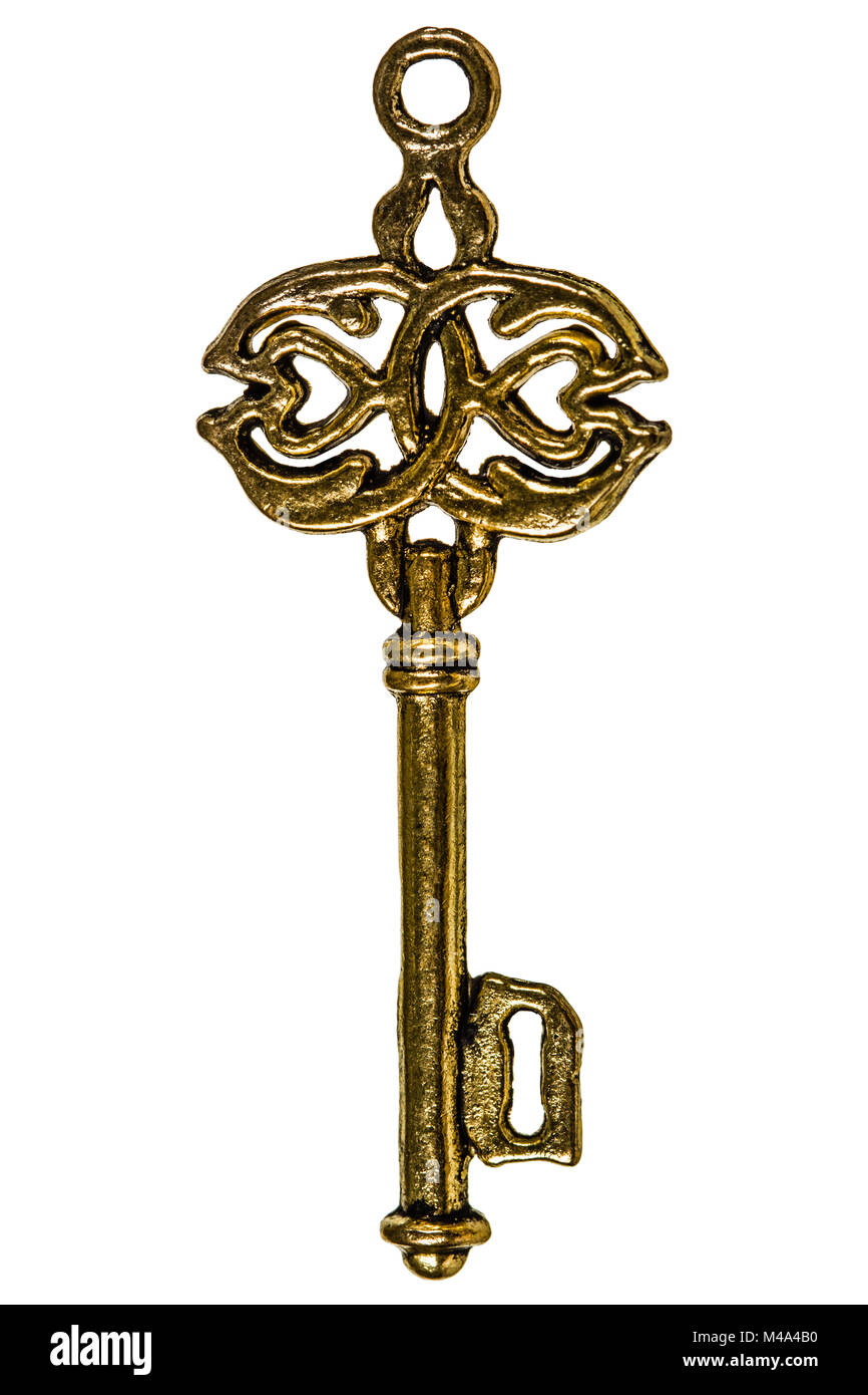 Key, decorative element, isolated on white background Stock Photo - Alamy