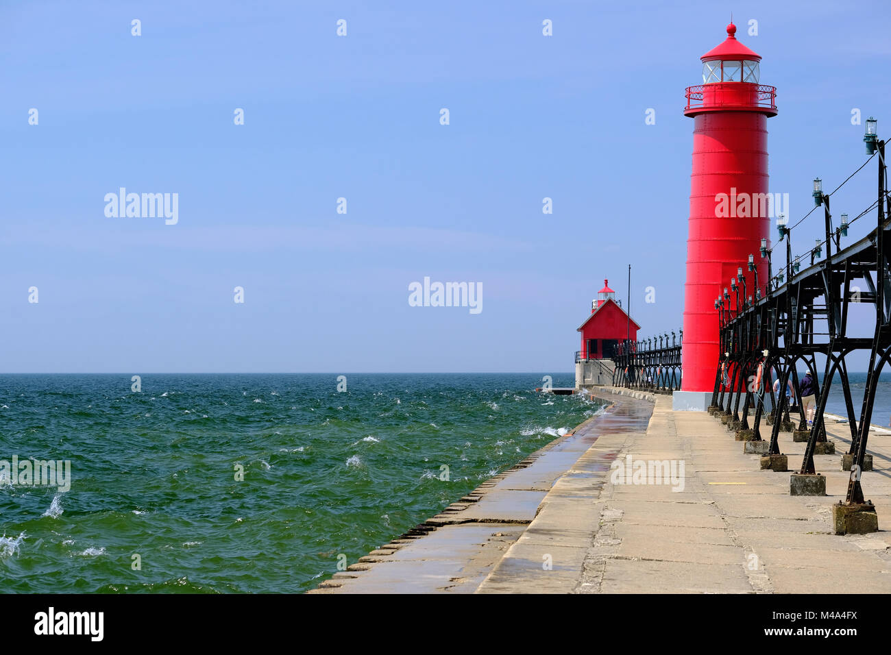 Grand haven pier light 1905 hi-res stock photography and images - Alamy