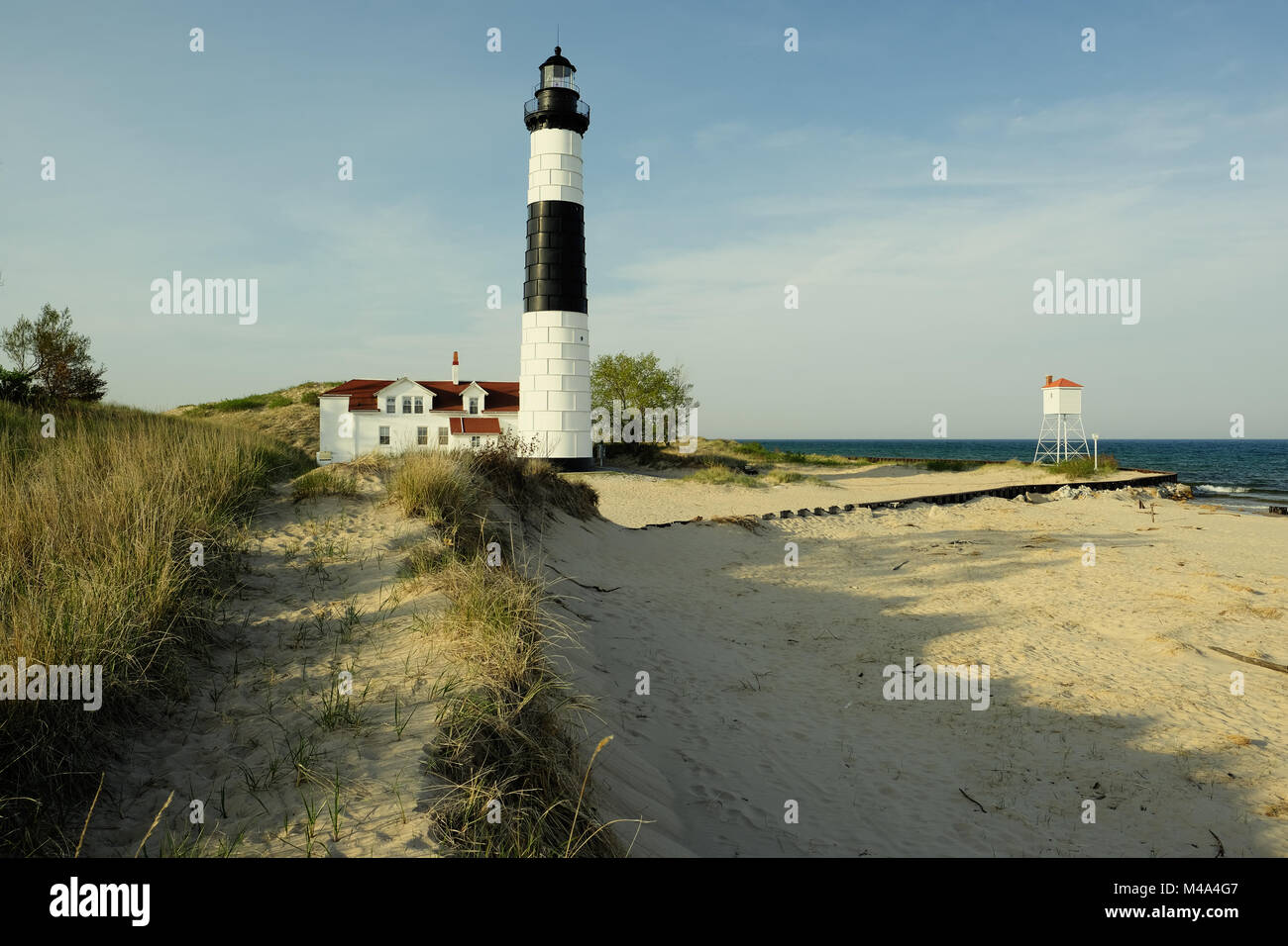Big Sable Point Lighthouse in dunes, built in 1867 Stock Photo - Alamy
