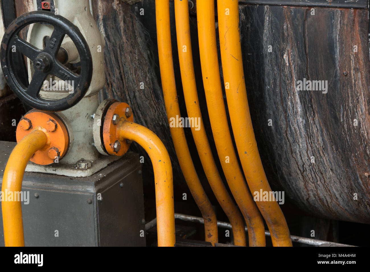 Steam lines of a turbine Stock Photo - Alamy