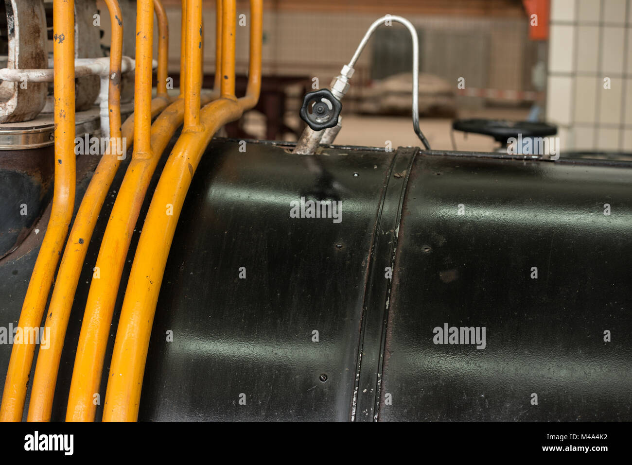 Steam lines of a turbine Stock Photo - Alamy