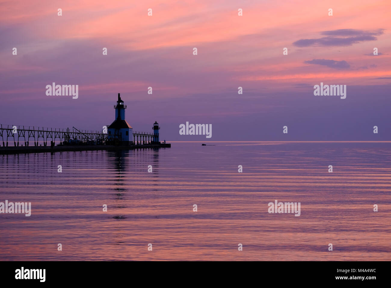 St Joseph North Pier Outer Light High Resolution Stock Photography and ...