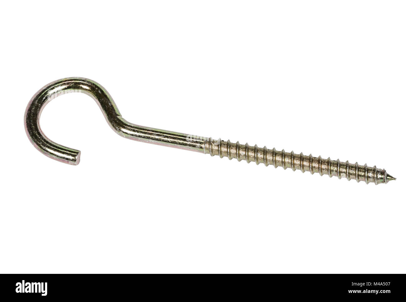 Screw with loop, isolated on white background Stock Photo - Alamy