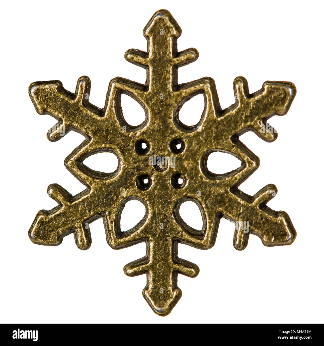 White background single snowflake Cut Out Stock Images & Pictures - Alamy