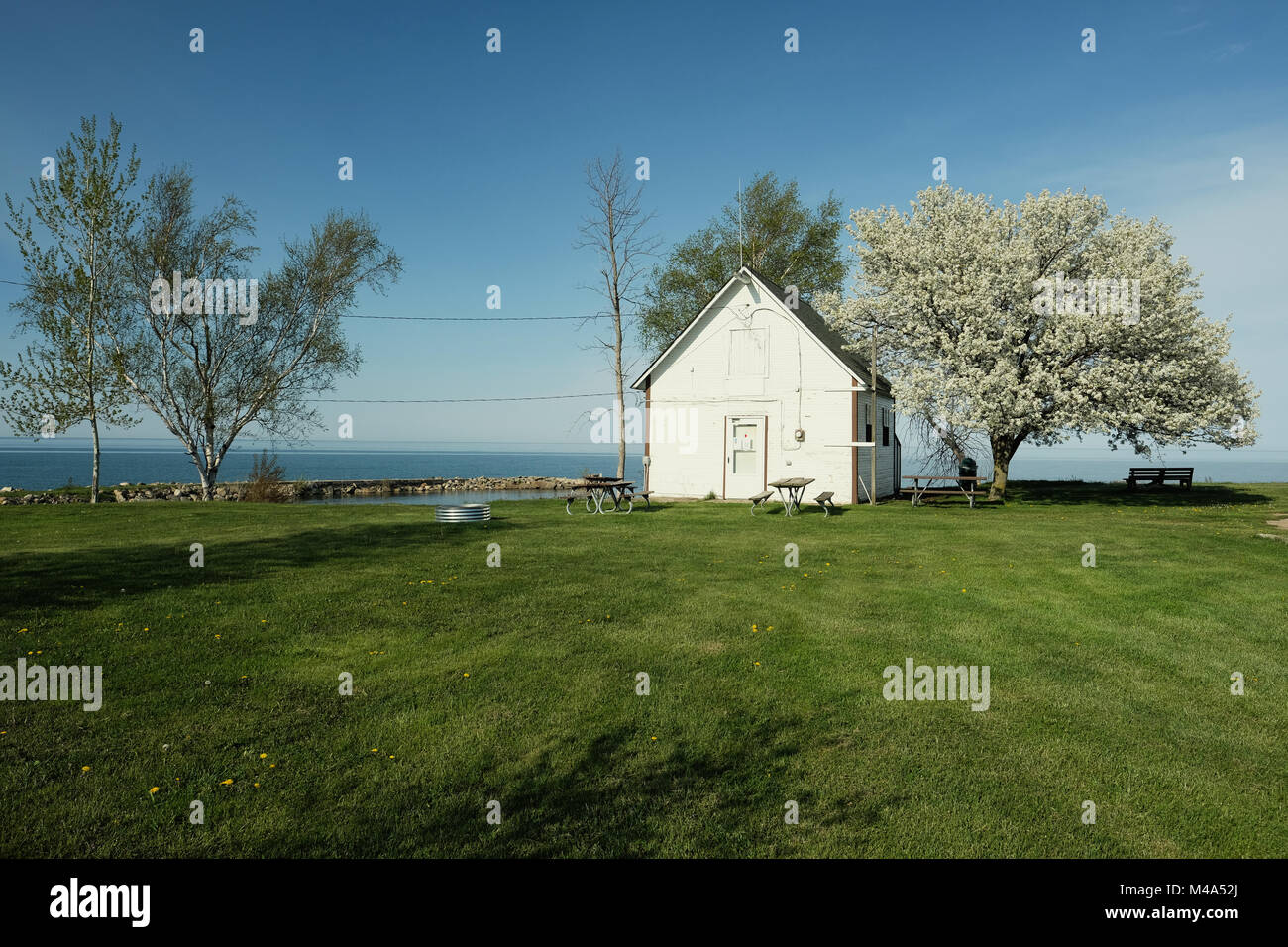 Shore of Lake Huron, Michigan, USA Stock Photo - Alamy
