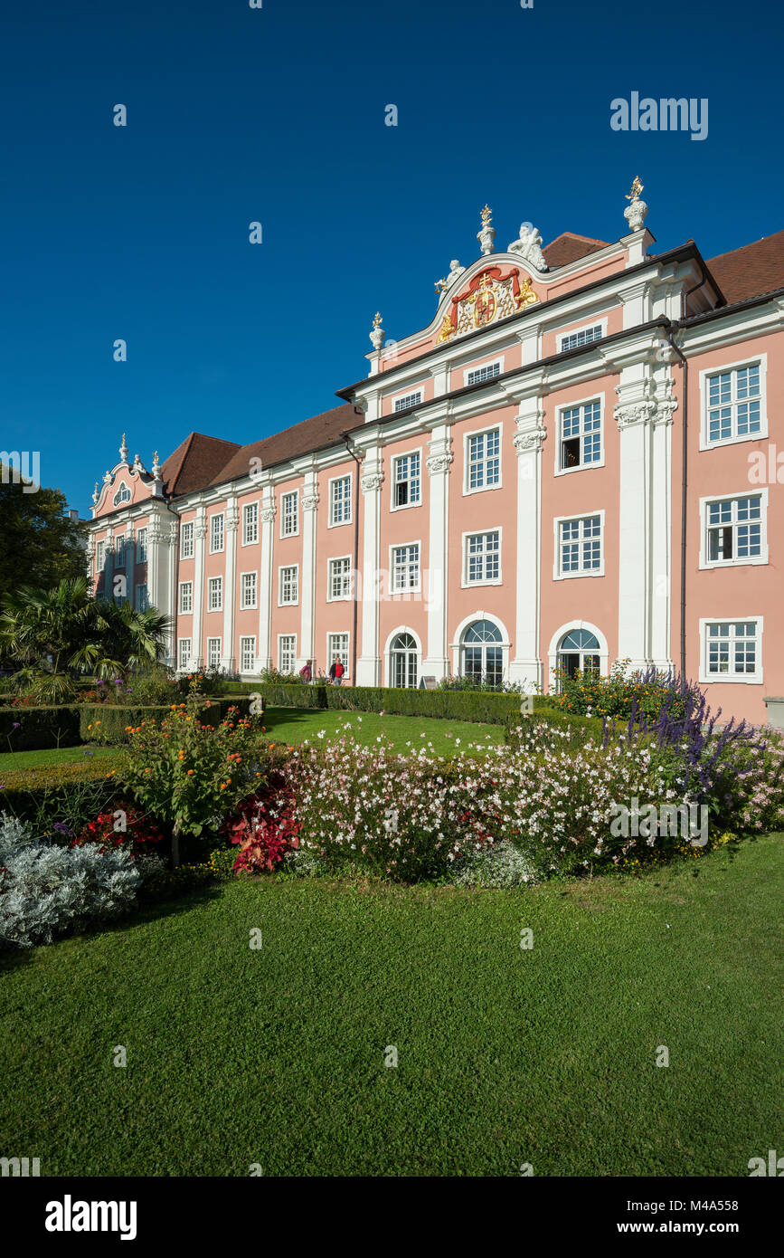New castle and castle terrace,Meersburg,Lake Constance,Baden ...