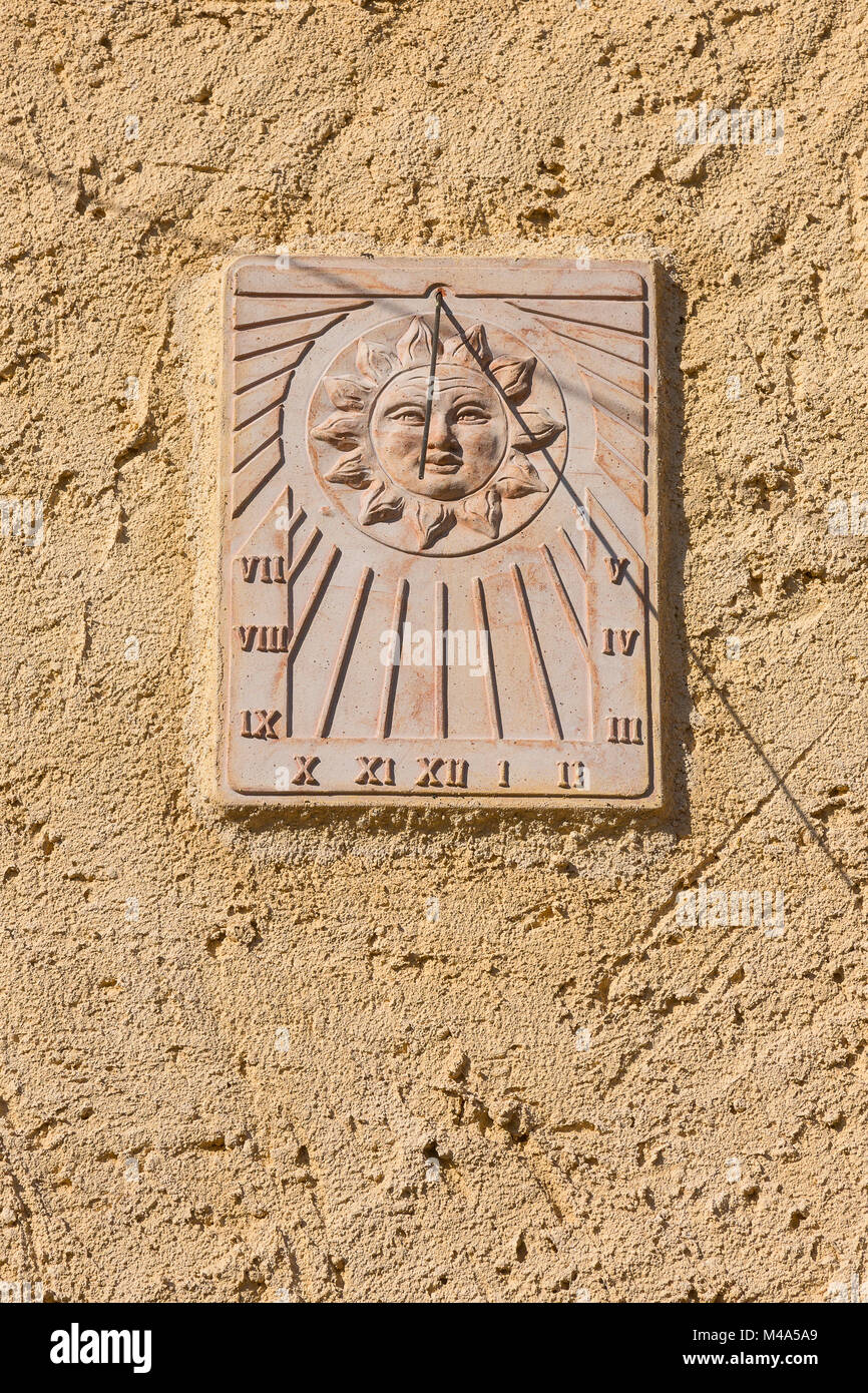 Sundial on a wall hi-res stock photography and images - Alamy