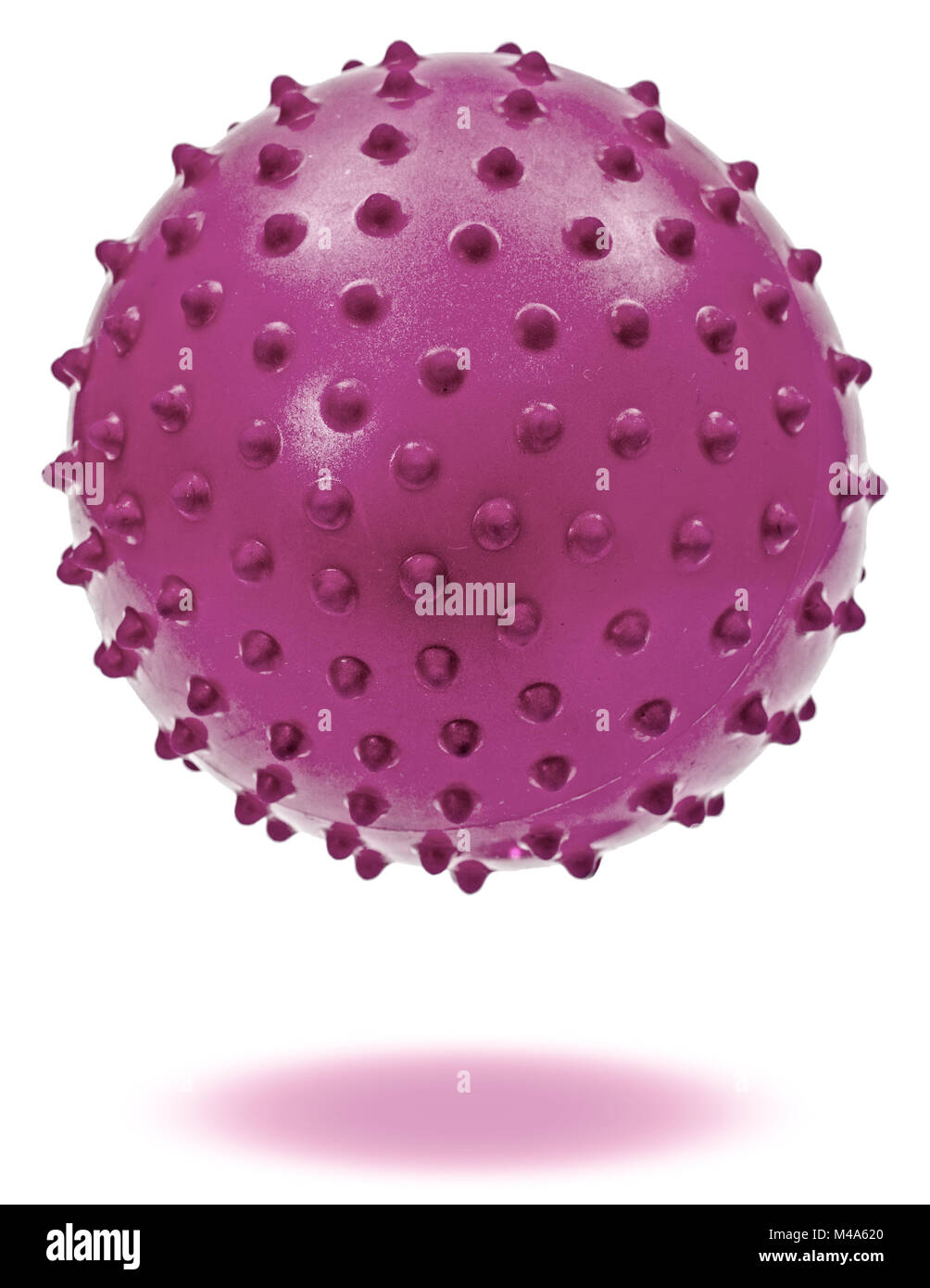 Children's purple ball with shadow, isolated on white background Stock ...