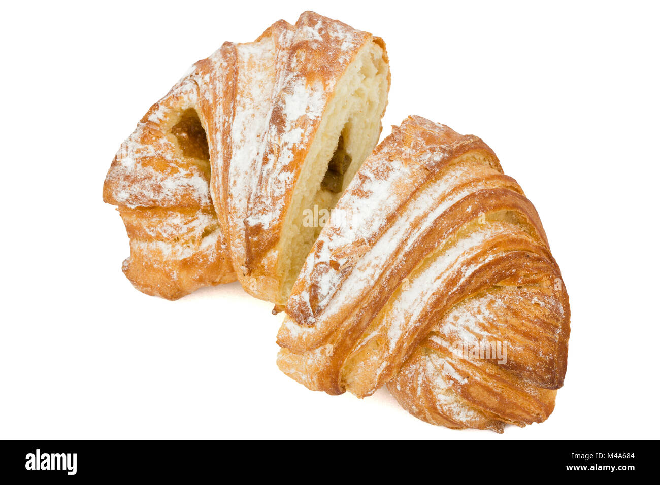 Fresh bun, isolated on white background Stock Photo - Alamy