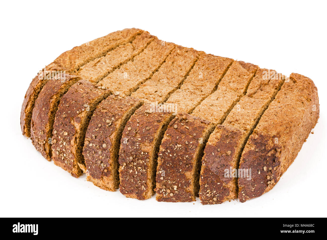 Sliced of bread, isolated on white background Stock Photo - Alamy