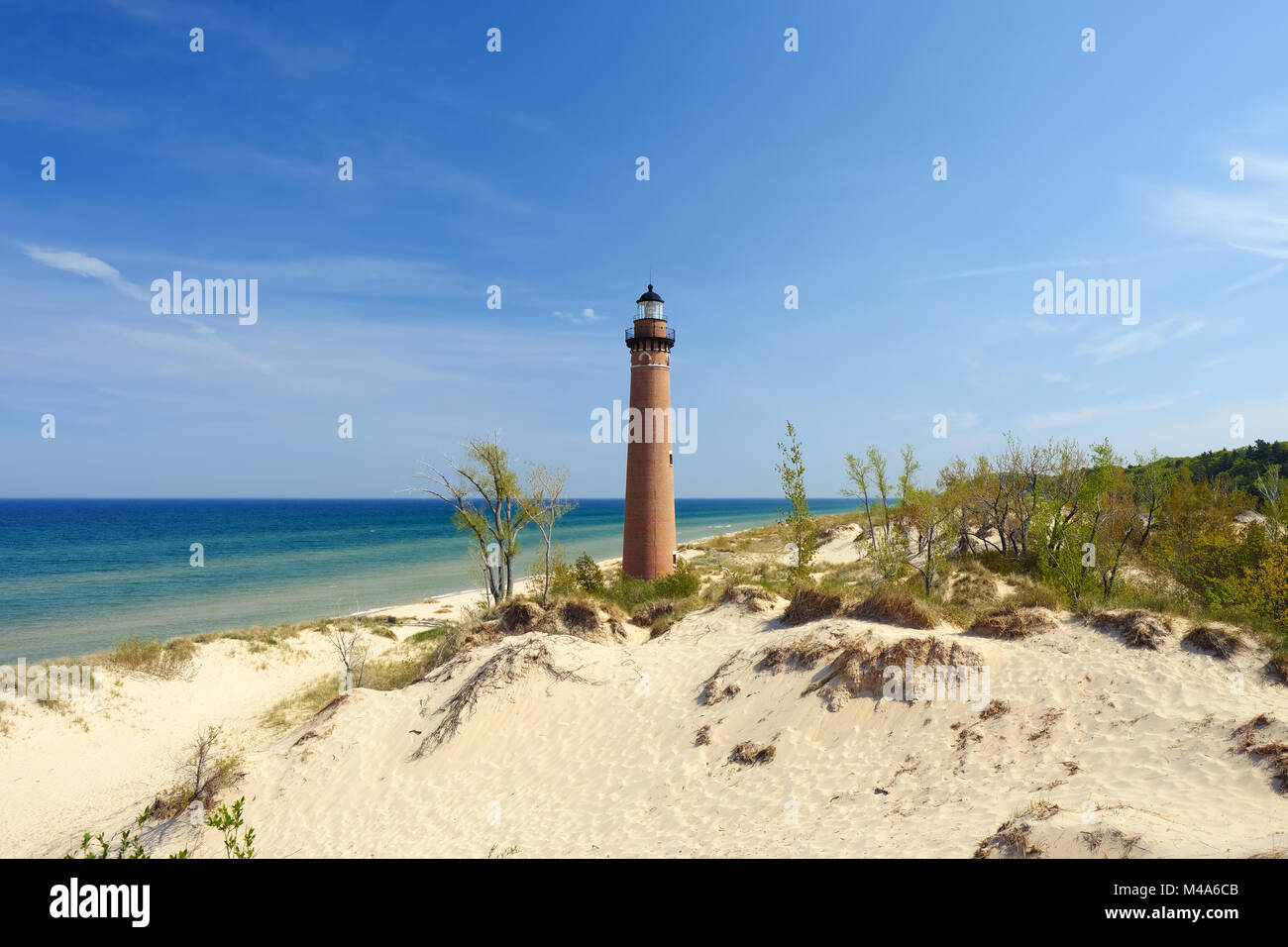 Little Sable Point Lighthouse in dunes, built in 1867 Stock Photo - Alamy