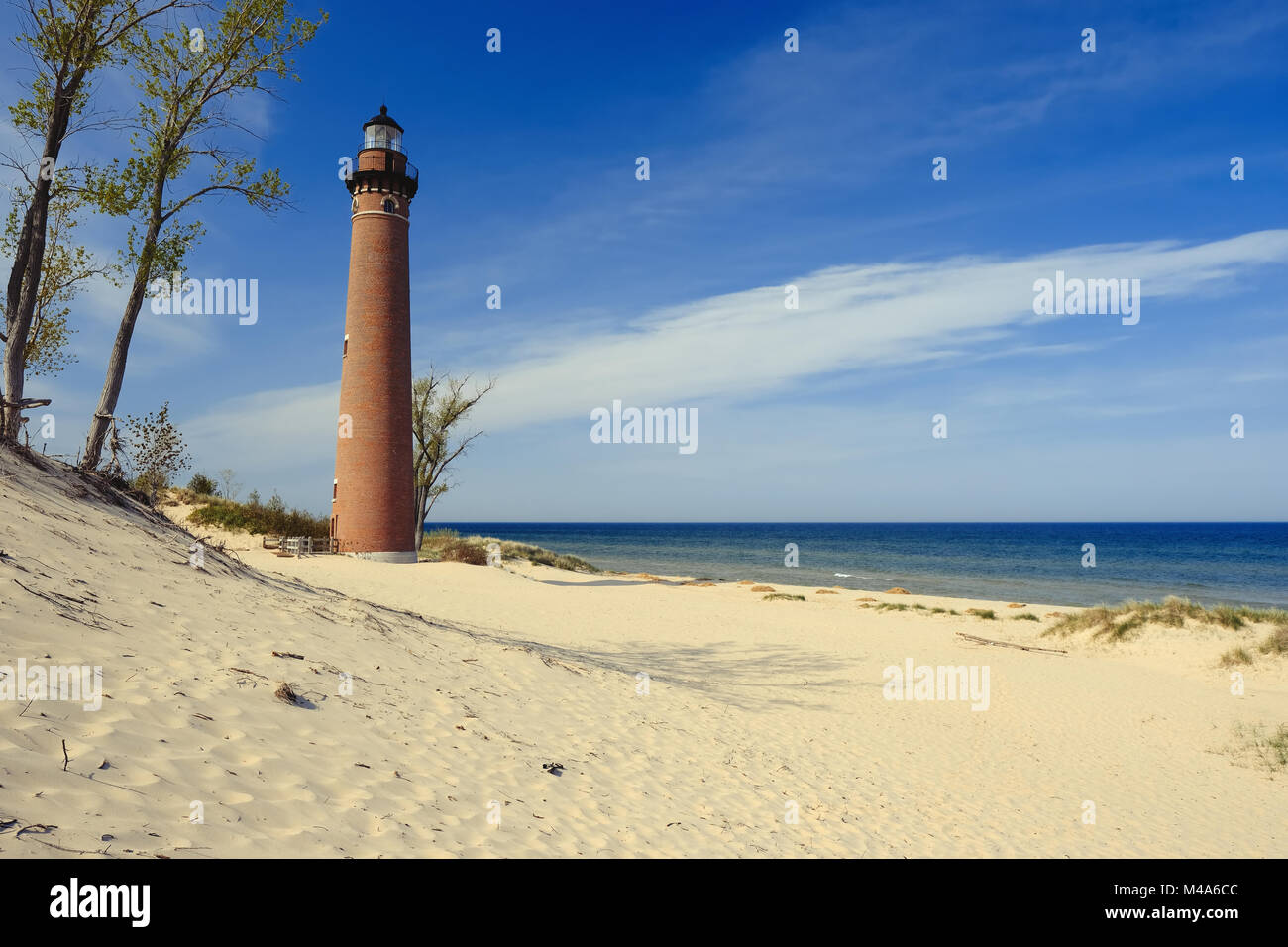 Little Sable Point Lighthouse in dunes, built in 1867 Stock Photo - Alamy