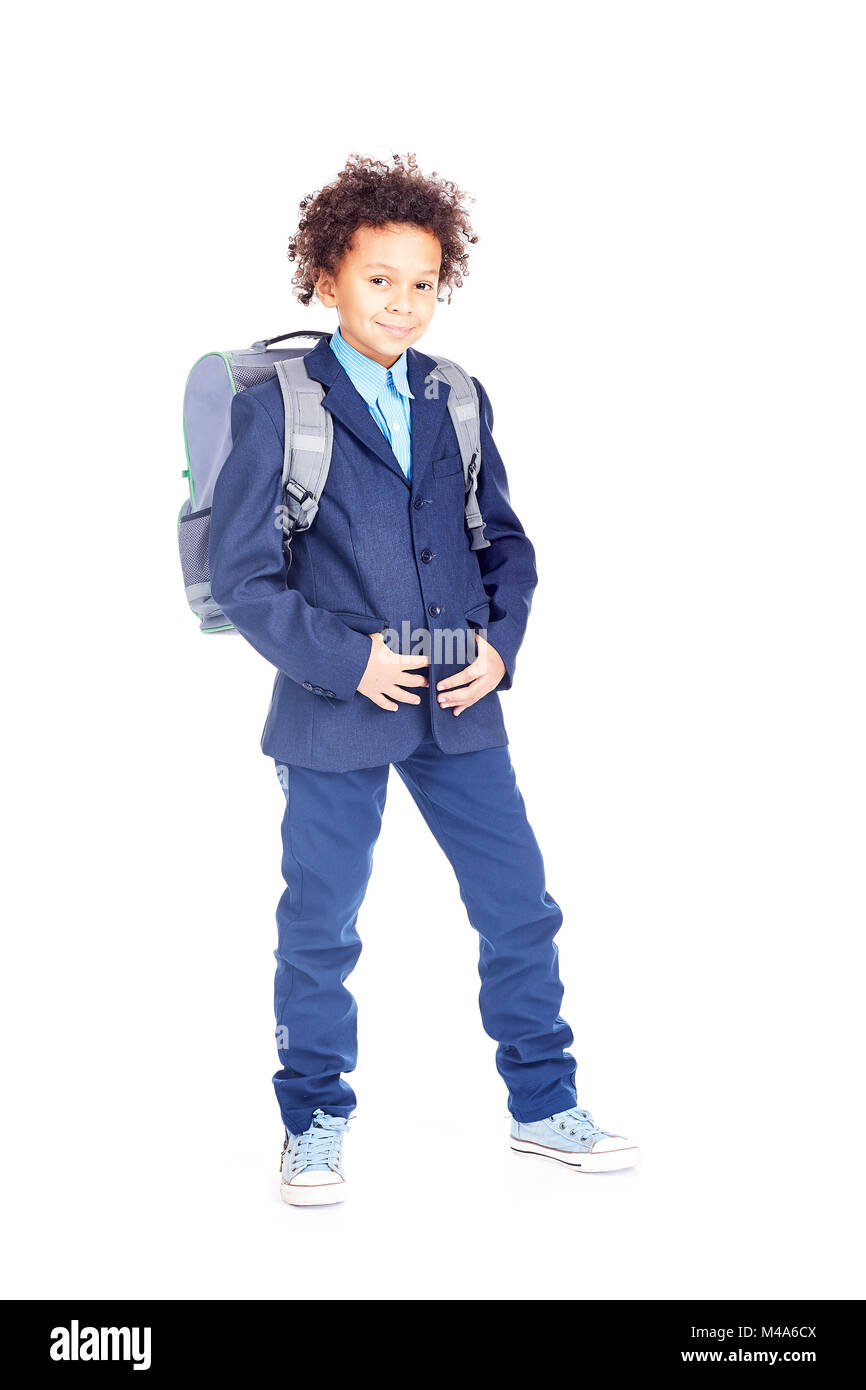 Student in school uniform Stock Photo - Alamy