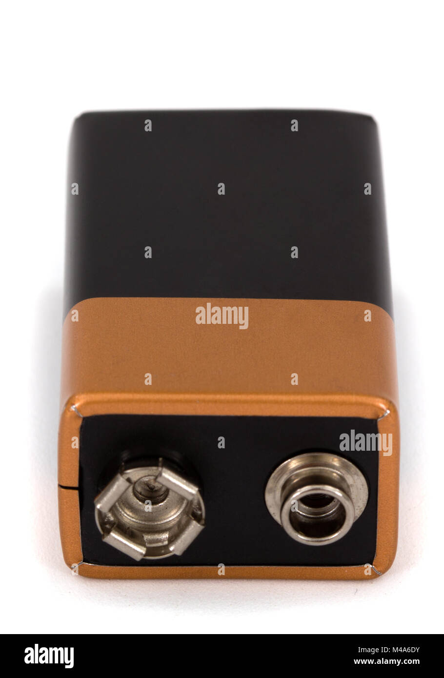 One square battery, isolated on white background Stock Photo - Alamy