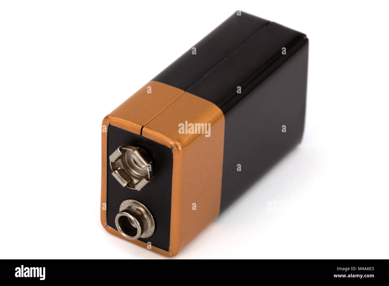 One square battery, isolated on white background Stock Photo - Alamy