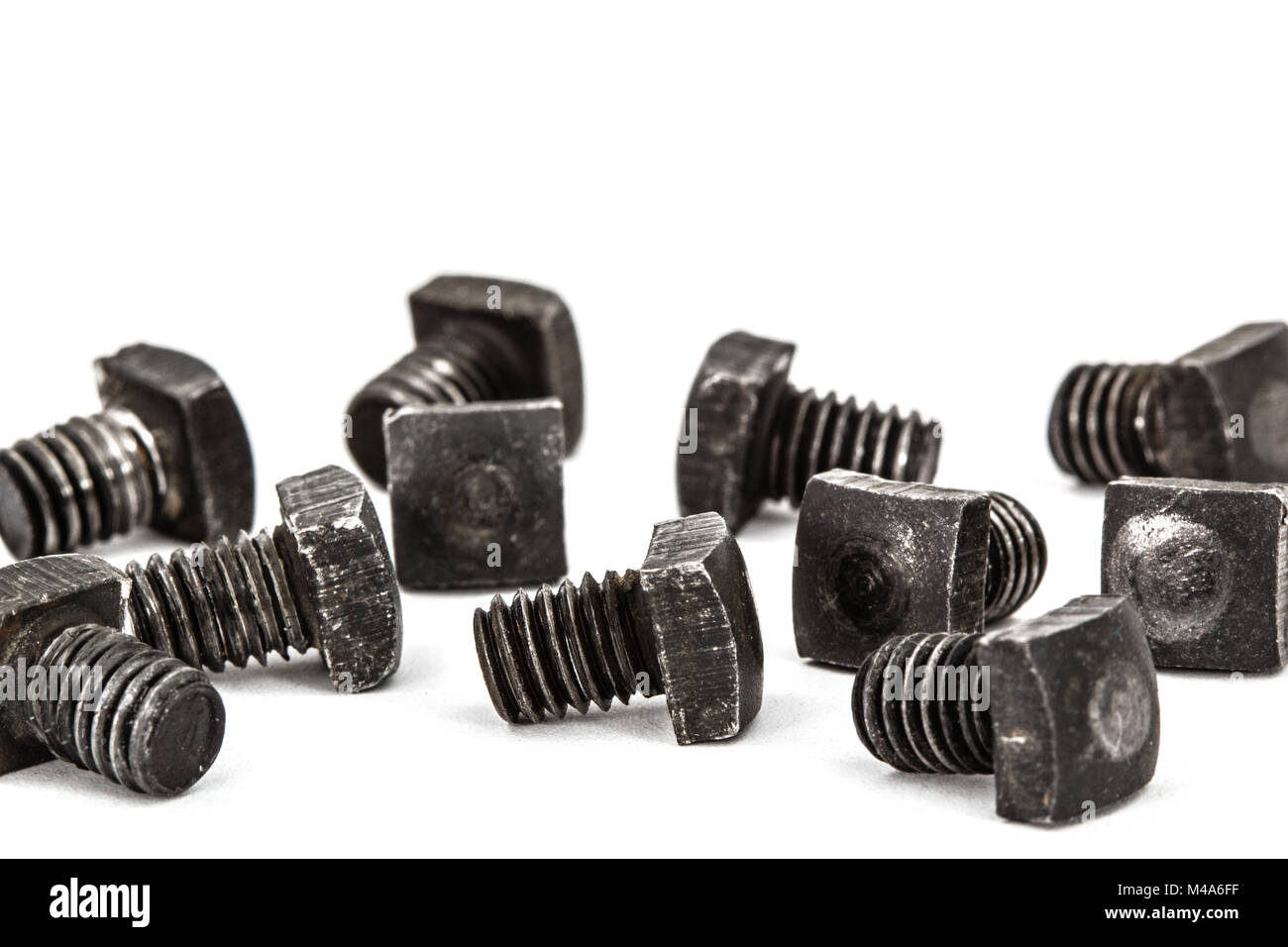 Special hardened screws , isolated on white background Stock Photo - Alamy