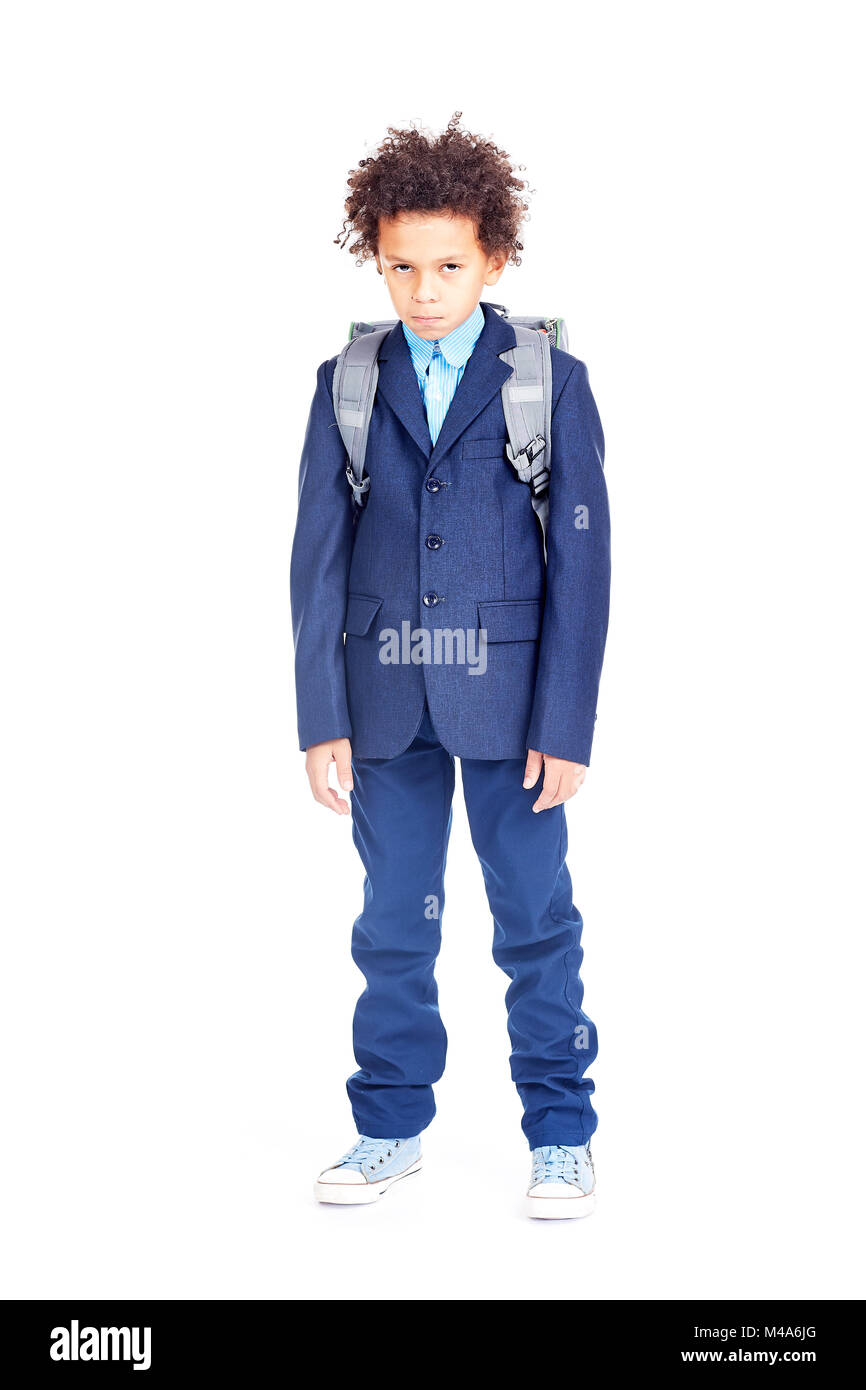Student in school uniform Stock Photo - Alamy