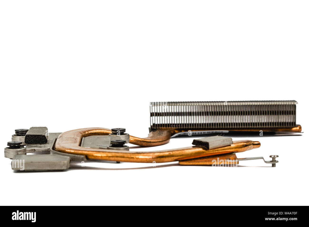 Cooling system of computer processor, isolated on white background ...