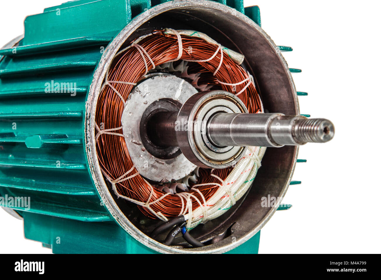 Electrical motor, isolated on white background Stock Photo - Alamy